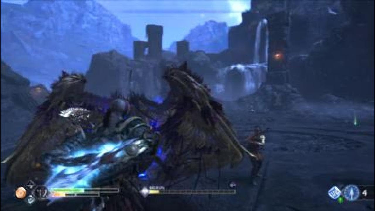 God of War Queen Valkyrie fight. - YouTube