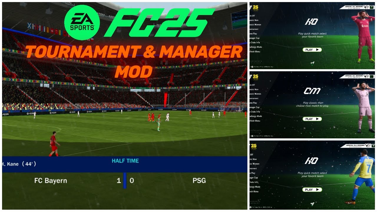 Fifa 16 android mod Eafc 25, Full data , Tournament , manager mod ...