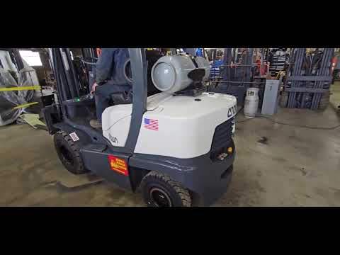 Crown C5 - 5000lb - Pneumatic Forklift - YouTube