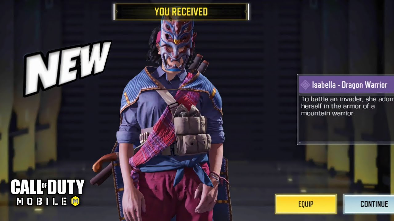 *New* Isabella Dragon Warrior COD Mobile - YouTube