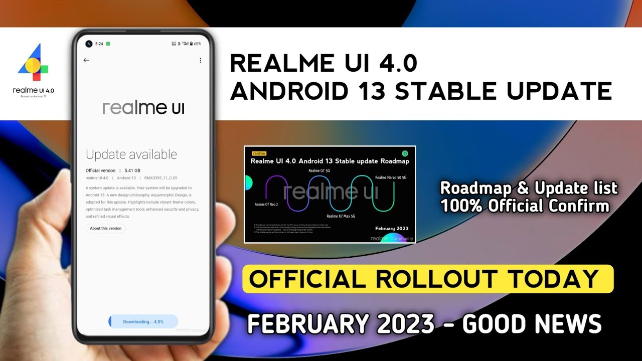 New Update Realme UI 4.0 Android 13 Stable update - Realme X7 Max 5G ...