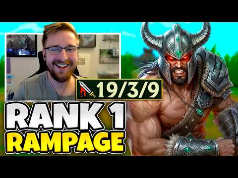 WHEN THE RANK 1 TRYNDAMERE CATCHES FIRE IN HIGH ELO! (LITERAL PERFECT GAMEPLAY)