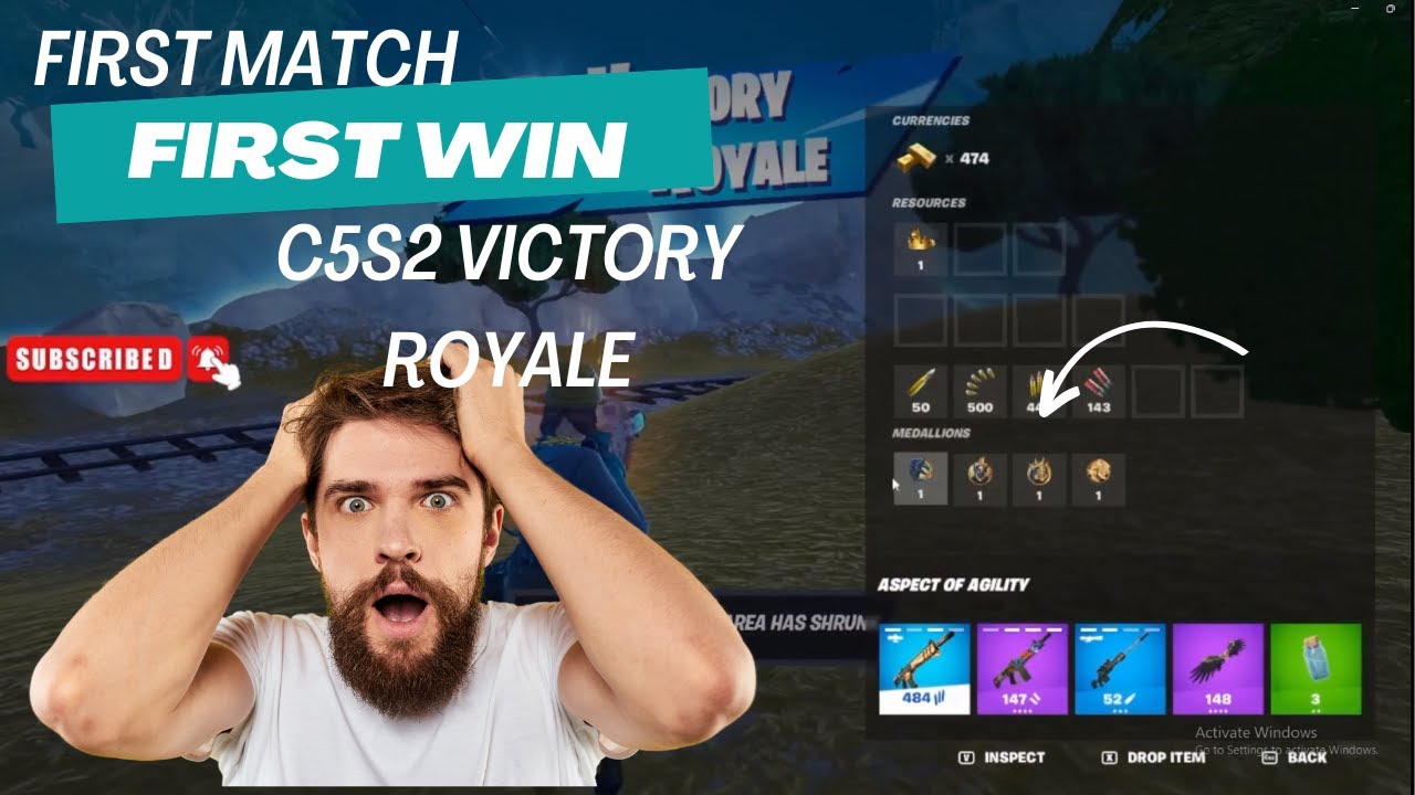 First Win in The First Game of Chapter 5 Season 2 - YouTube