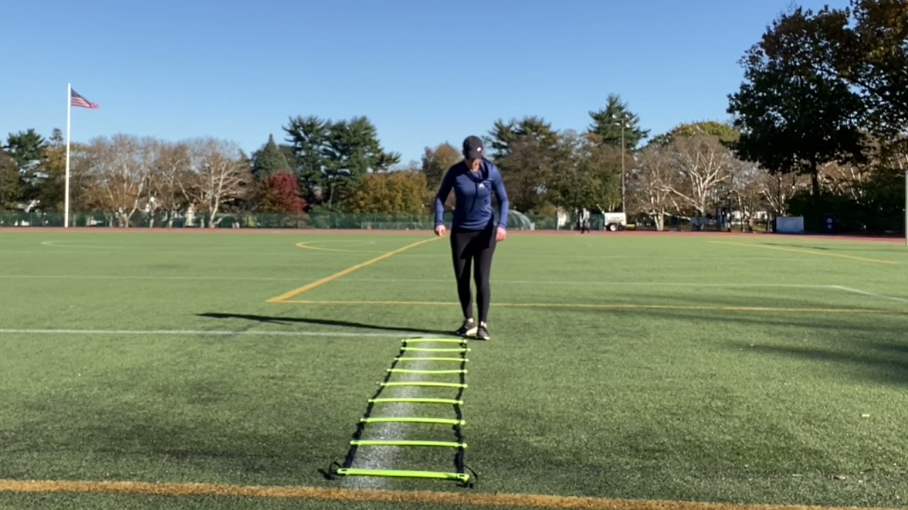 Ladder Drill - Single Leg Side to Side Hops - YouTube