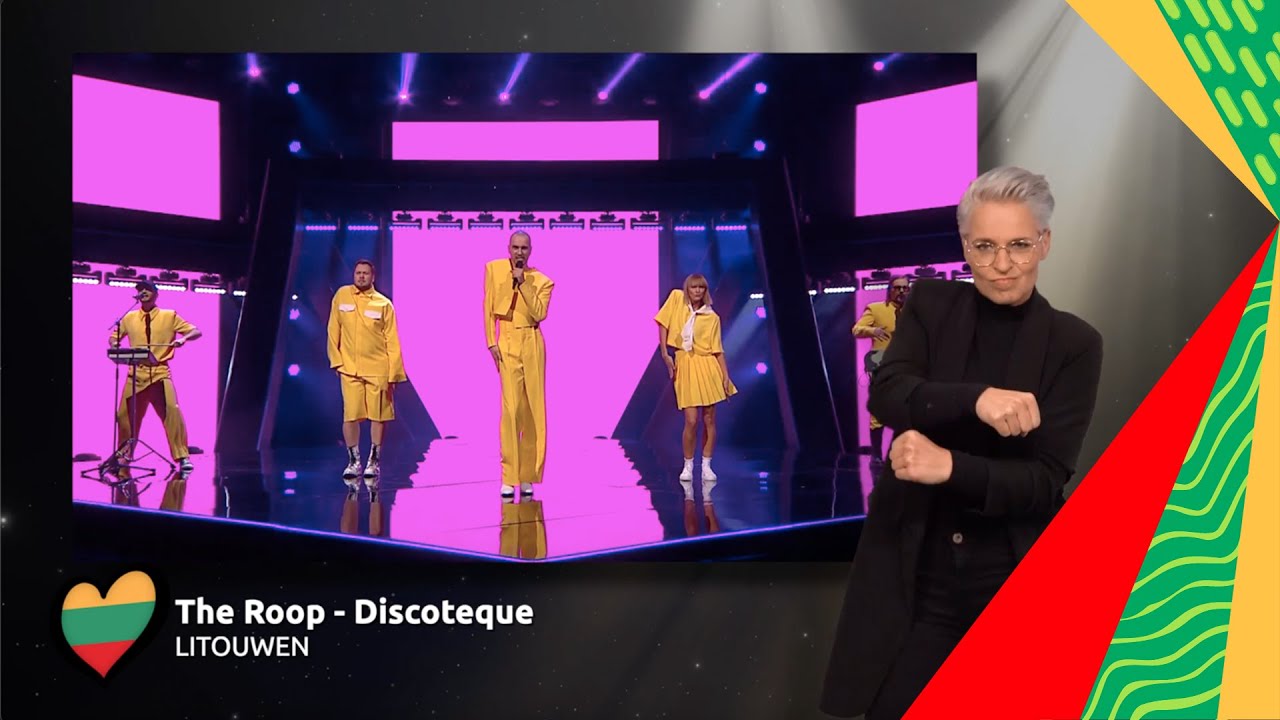 The Roop - Discoteque | Litouwen 🇱🇹 | Sign dance | ESC21 - YouTube