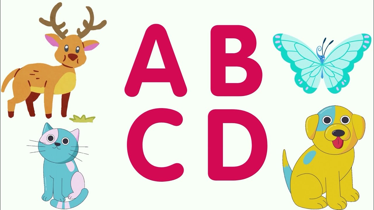 ABCD Song | The Alphabet Song | Learn with Animals for Kids - YouTube