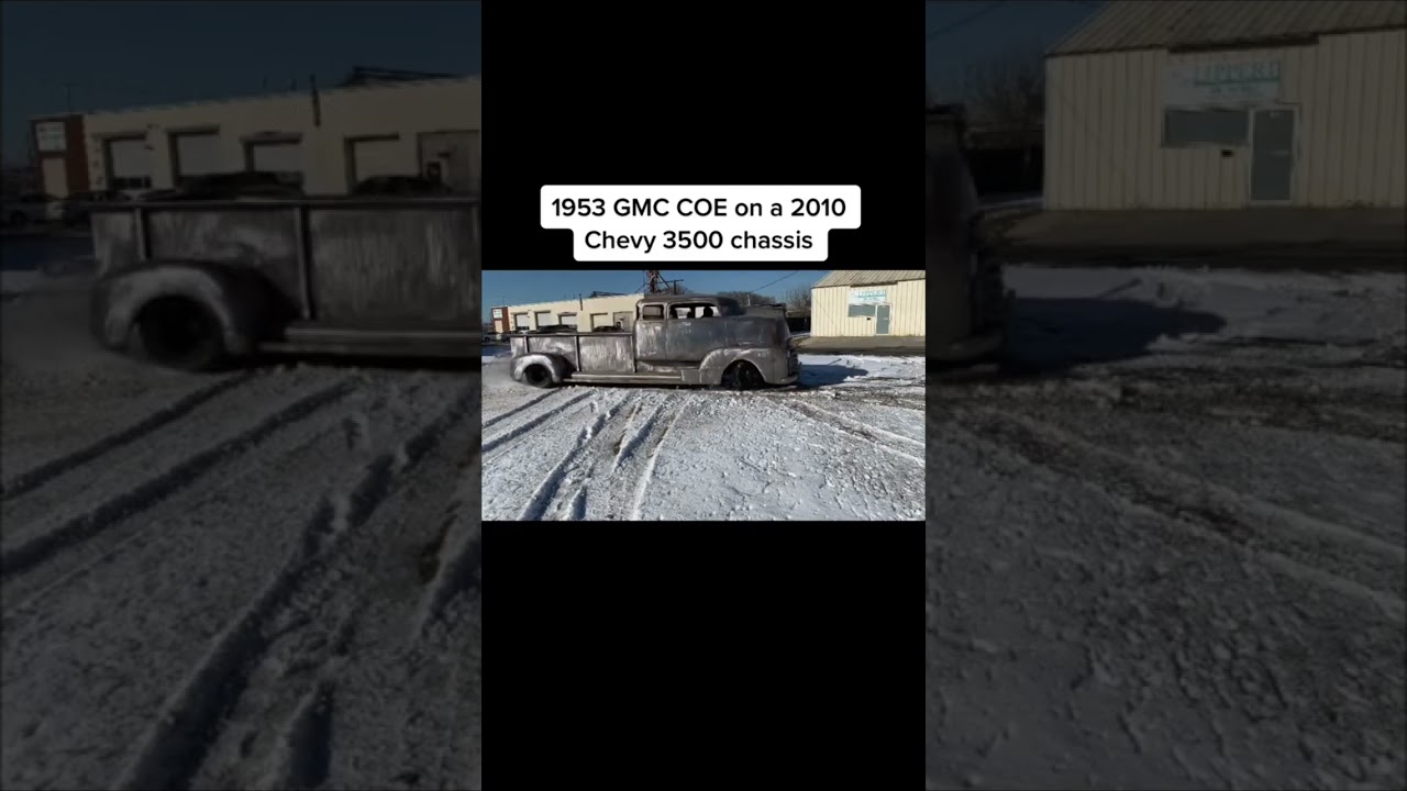 GIANT RAT ROD COE! 2010 TURBO DURAMAX FRAME SWAP ON 53 GMC! BIGGEST RAT ...