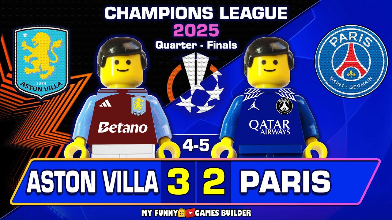 Aston Villa vs PSG 3-2 (4-5) Champions League 2025 Goals Highlights ...