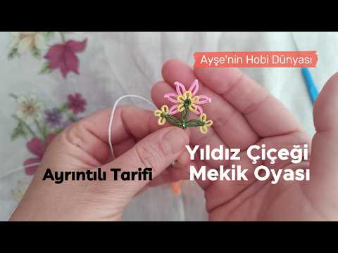 GÖZ ALICI MEKİK OYASI MODELİ| Yıldız Çiçeği Mekik Oyası Ayrıntılı Tarifi