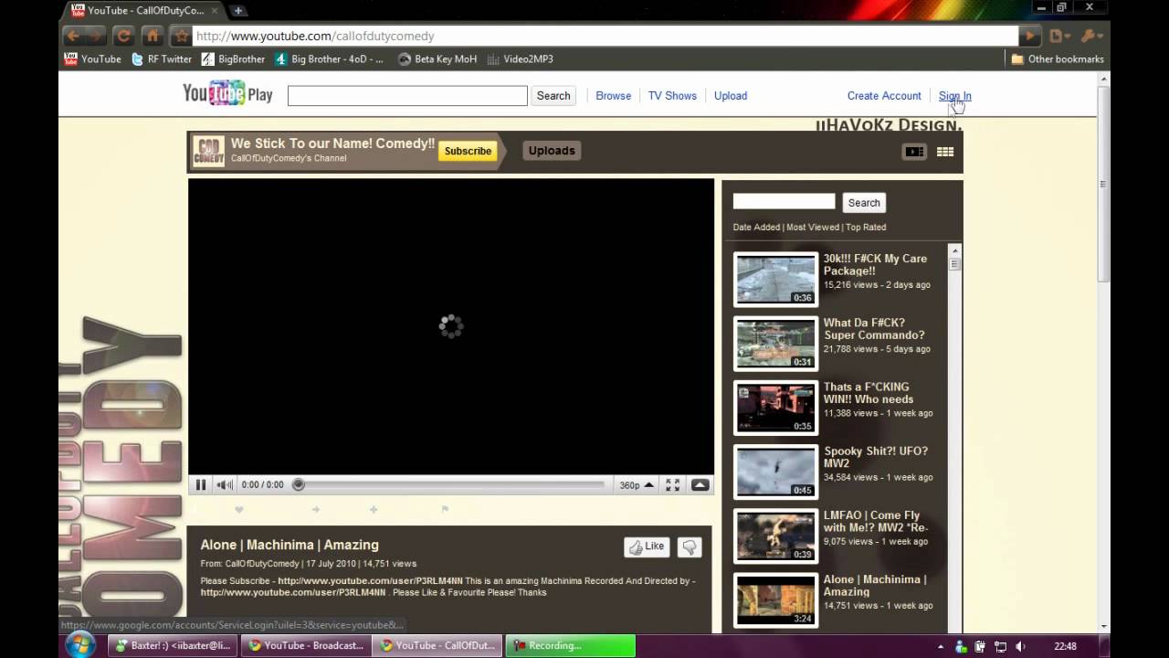 Codcomedy got hacked help him plez - YouTube