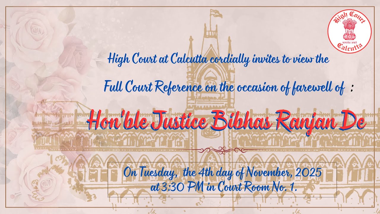 Full Court Reference on the occasion of farewell of : Hon'ble Justice ...
