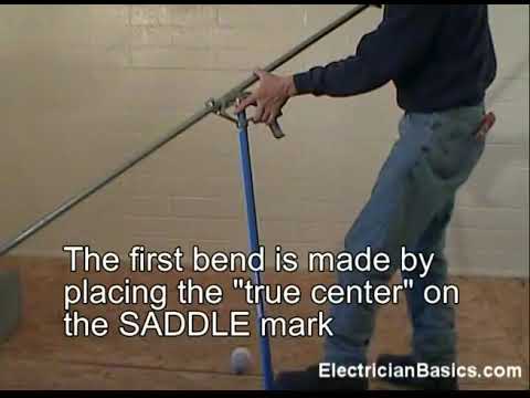 Bending Conduit With a Hand Bender - Half Angle Three Point Saddle ...