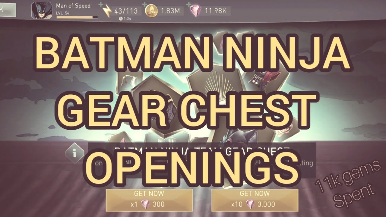 Batman Ninja Team Gear Chest Openings in Injustice 2 Mobile - YouTube