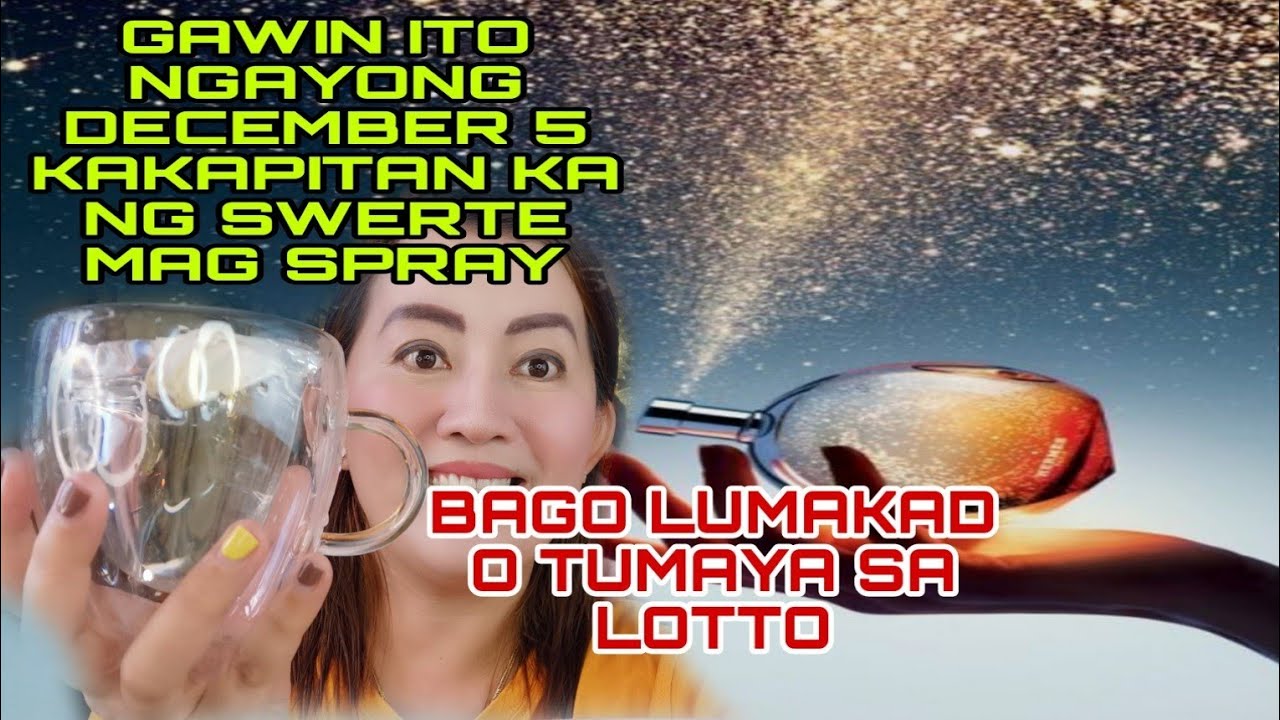 SPRAY MO LANG BAGO KA TUMAYA SA LOTTO-APPLE PAGUIO7 - YouTube