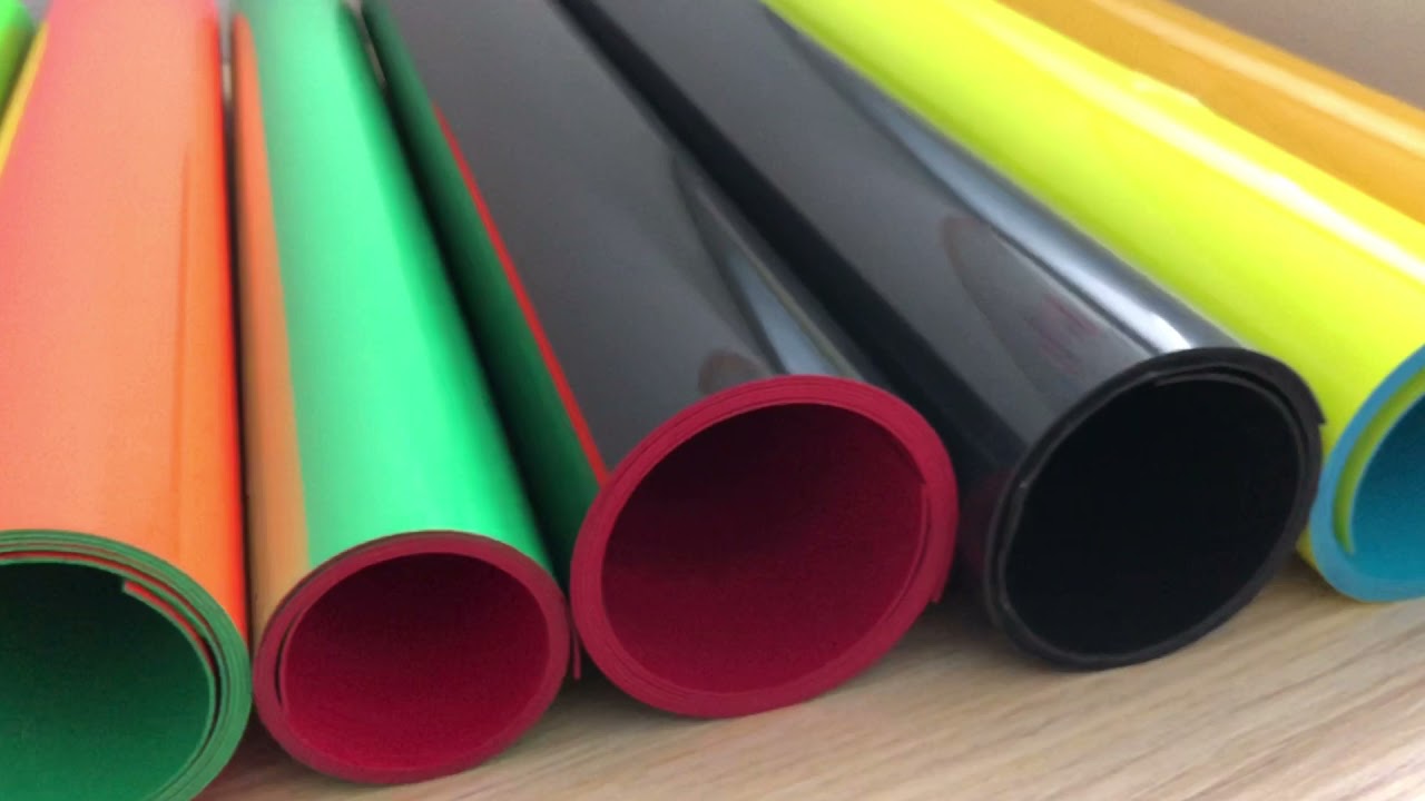 TPU thick heat transfer vinyl - YouTube