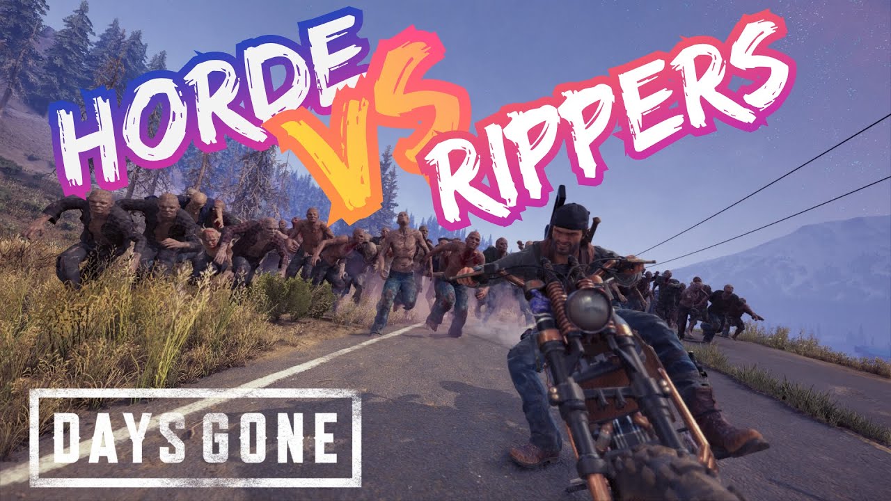 Days Gone - Horde VS Rippers - YouTube