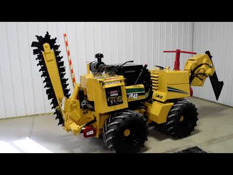 2008 VERMEER LM42 WALK-BESIDE TRENCHER - VIBRATORY PLOW - YouTube