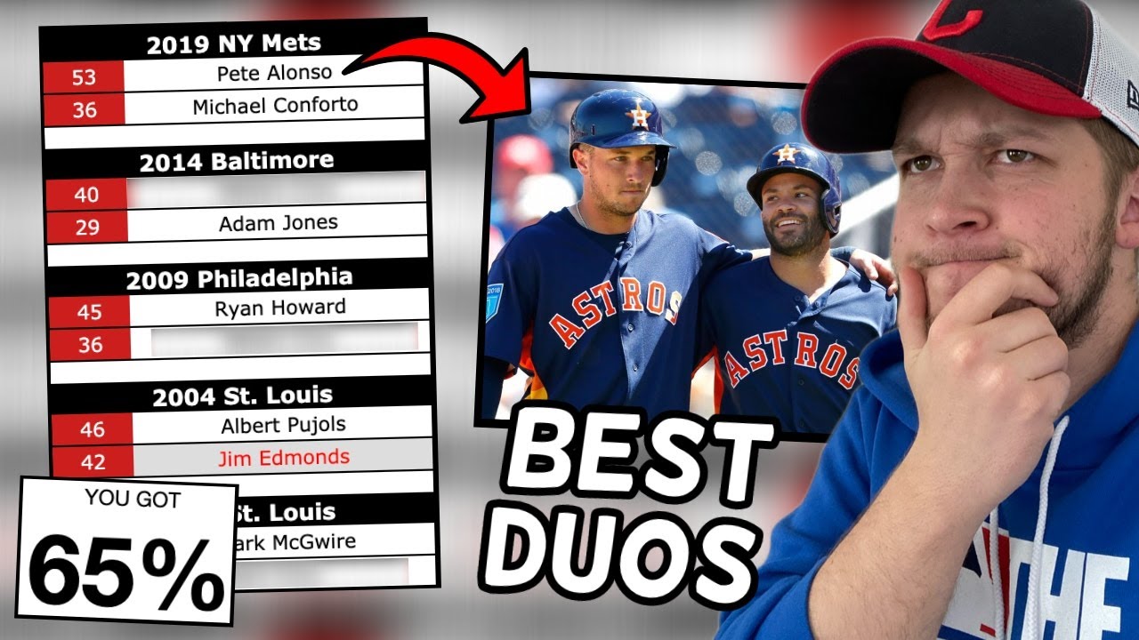 Guess The BEST MLB DUOS Of The Last 50 Years - YouTube
