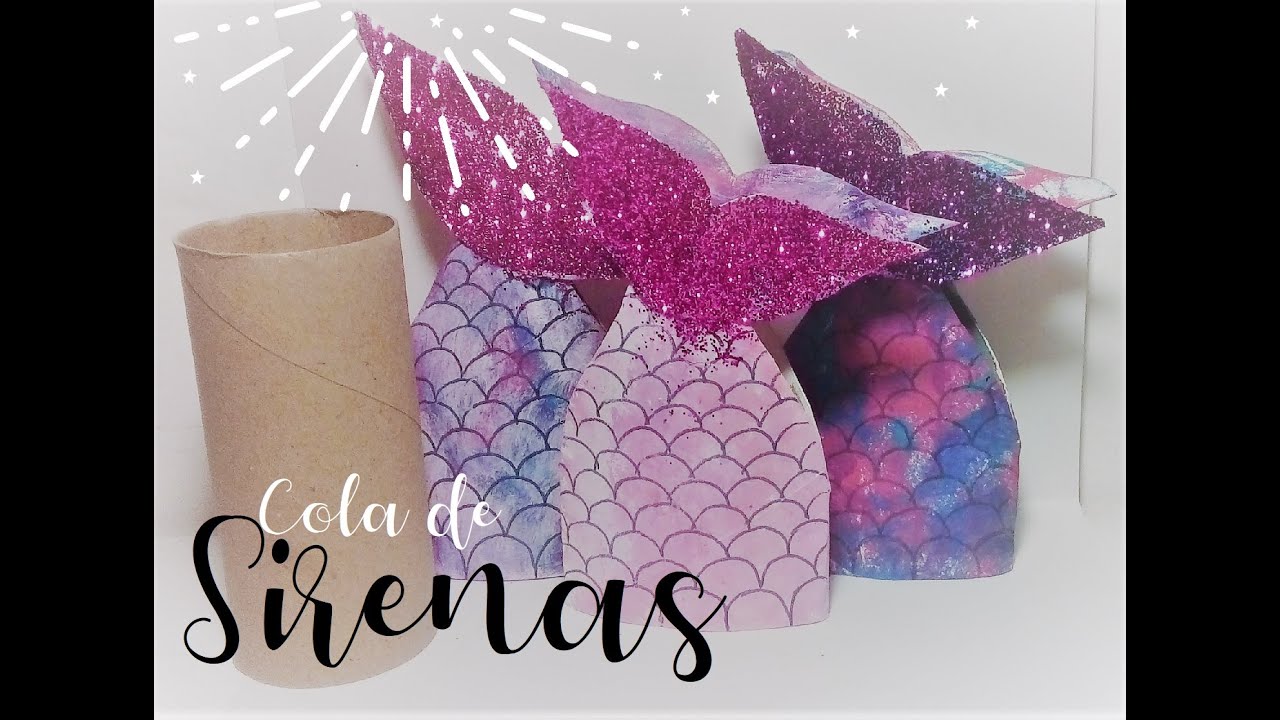 Cola de Sirena con Rollos de Carton de Papel Higienico Sanitario-Idea ...
