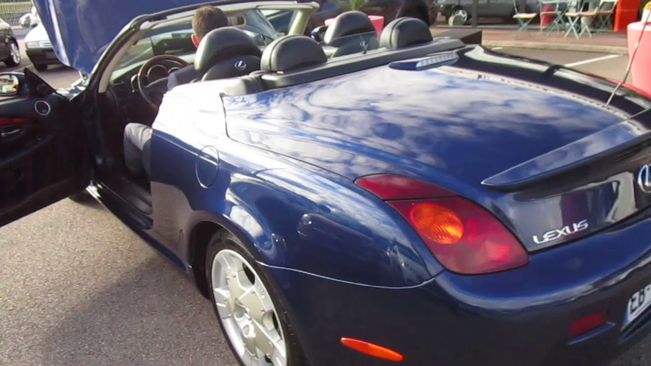 Lexus 430 SC 4.3L V8 286 Cv Coupé-Cabriolet de Luxe - YouTube