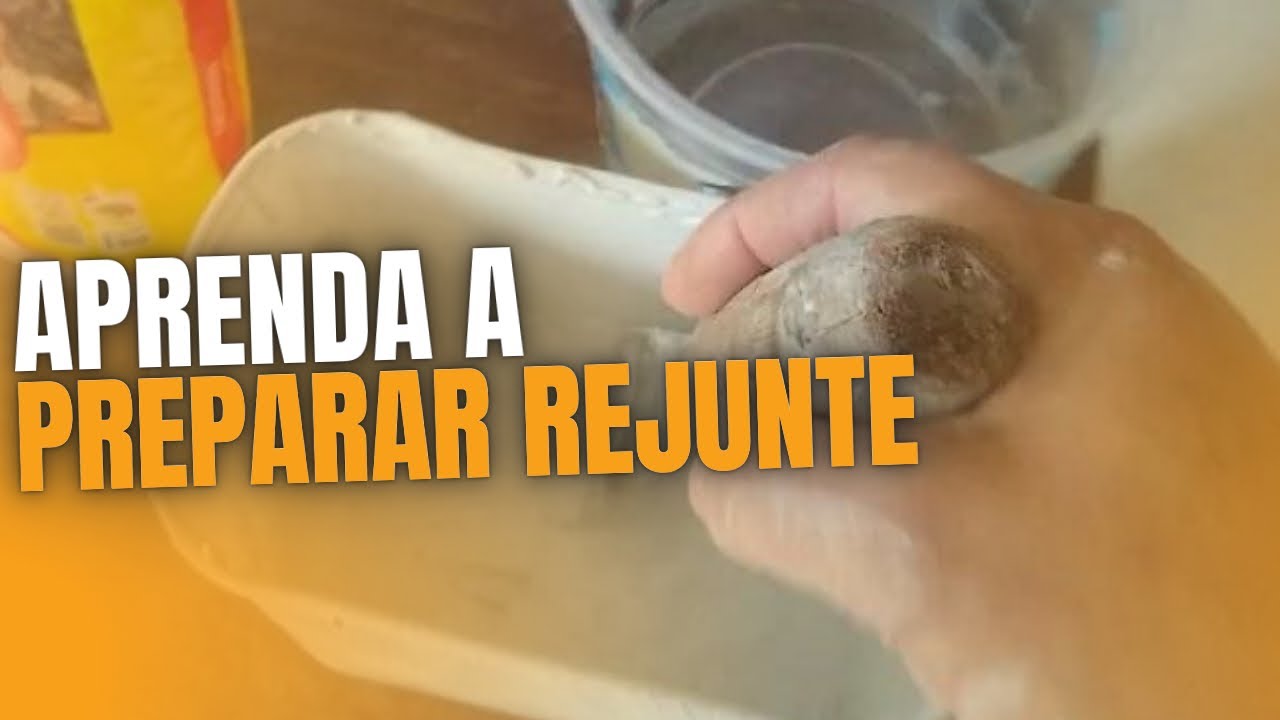 Como preparar rejunte e qual consistência para uso - YouTube