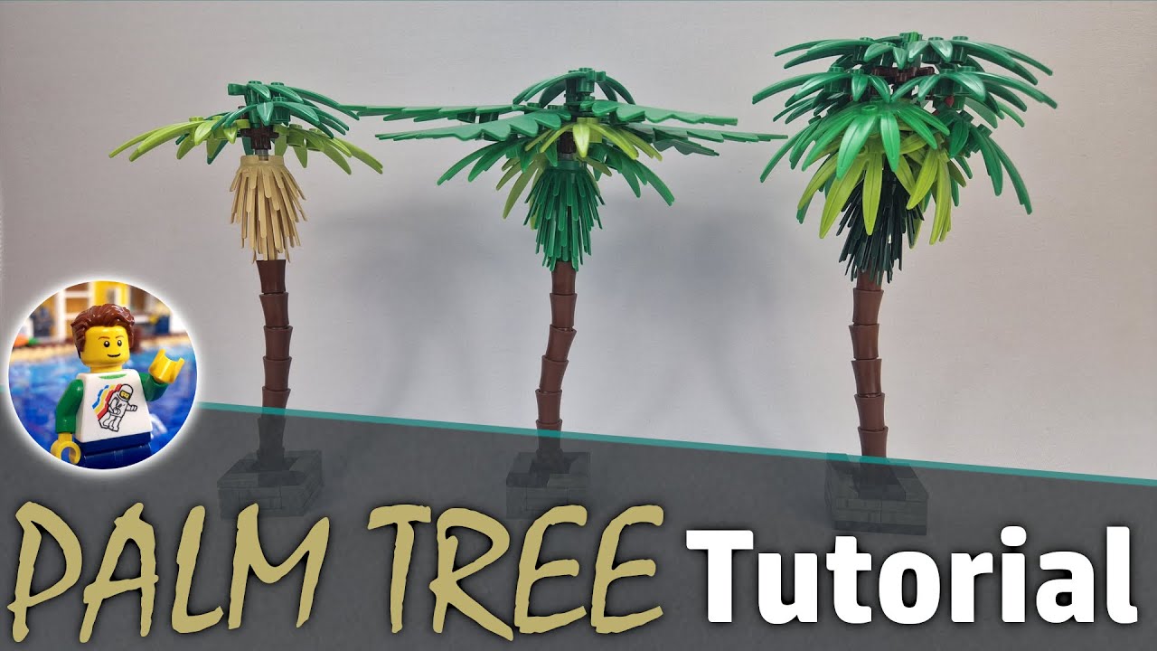 So baut man 3 ganz einfache Palmen aus LEGO!?! 🤩 - Tutorial - YouTube