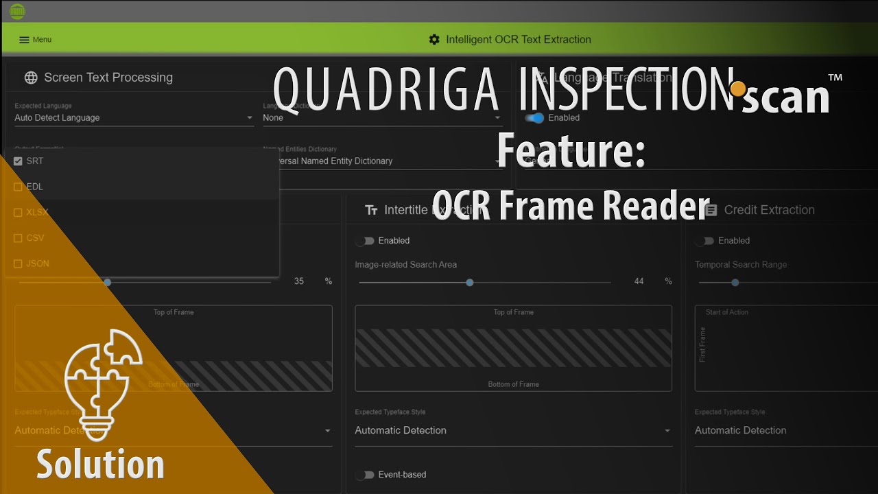 INSPECTIONscan feature: OCR Frame Reader - YouTube