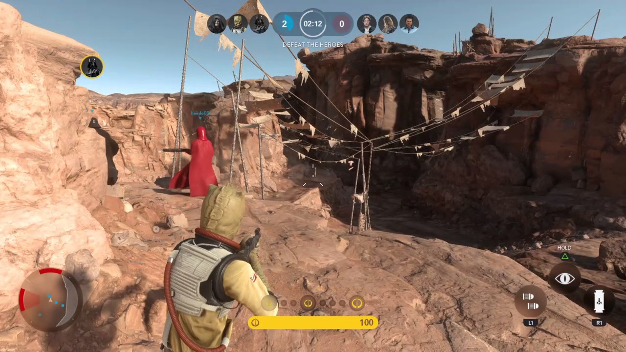 STAR WARS™ Battlefront Bossk Gameplay Heroes vs Villains - YouTube