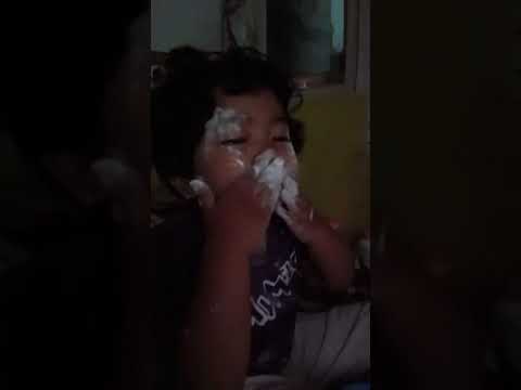 Tutorial MakeUp with baby Caca... Make U Happy so much gaes
