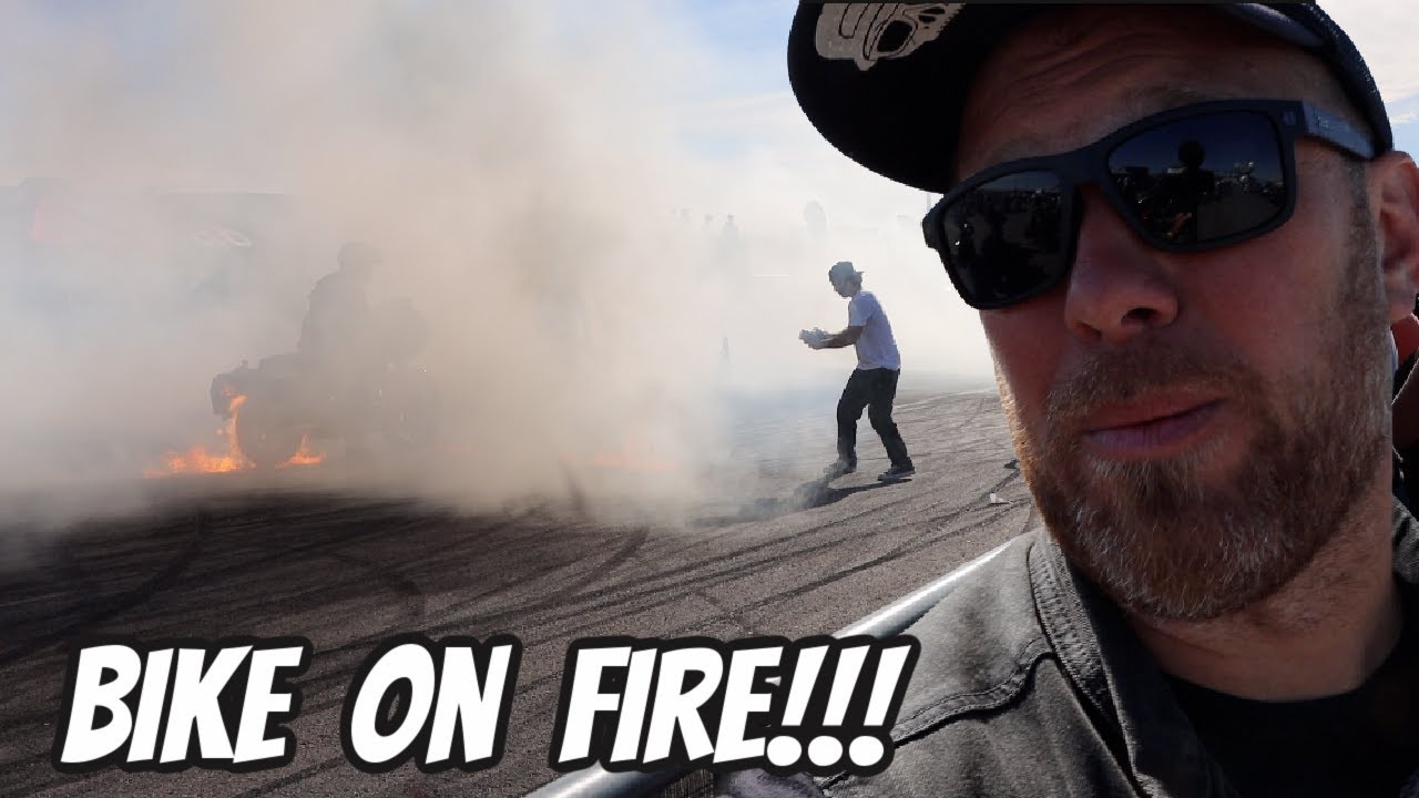 His Bike Caught On FIRE 🔥 / Full Throttle Saloon / Buffalo Chip - YouTube