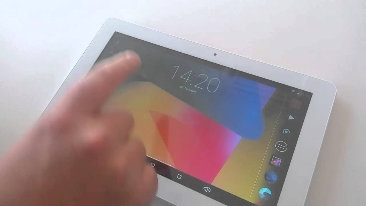 Odolnost displeje tabletu iGET SMART S100. - YouTube