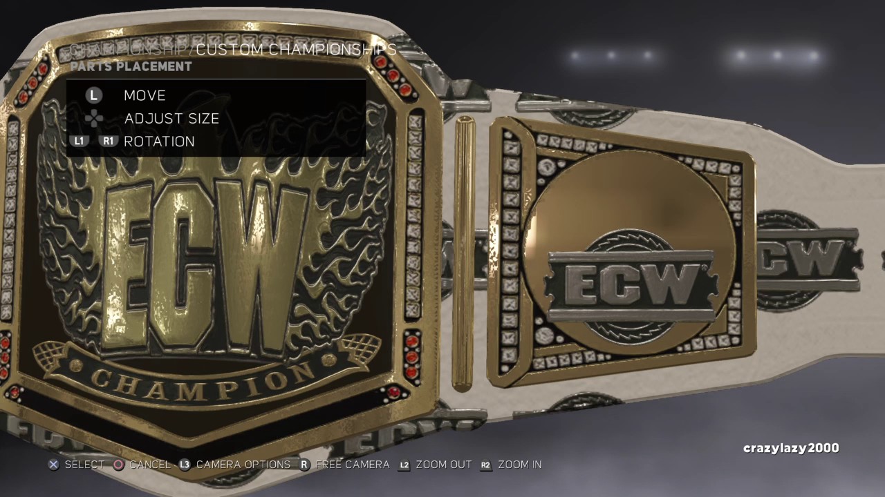 WWE 2K17 custom belts - YouTube