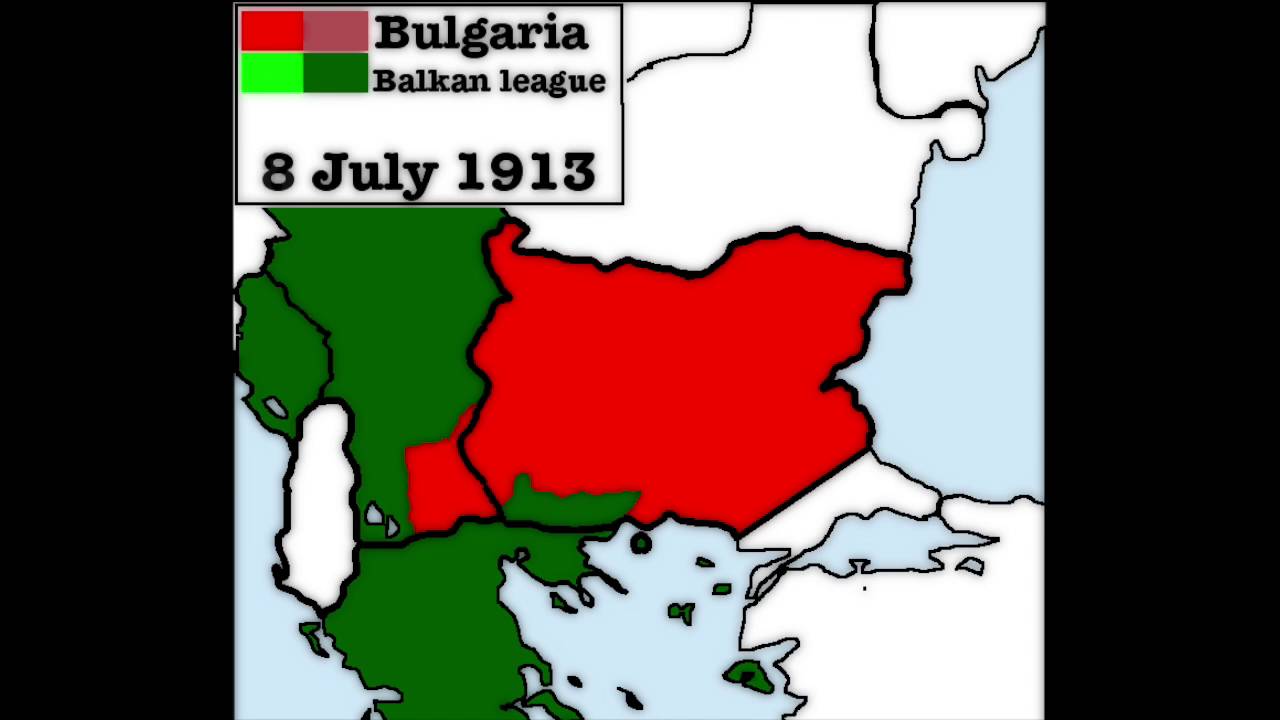 Second Balkan war (animated map) (every day) - YouTube