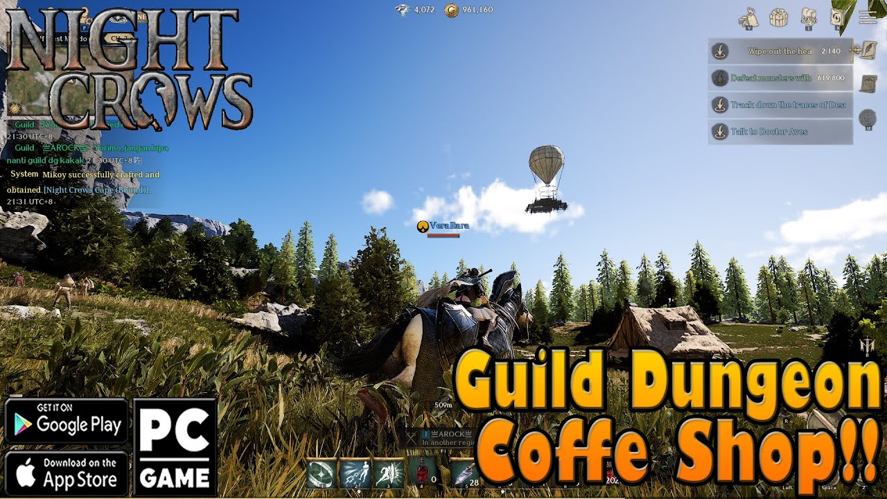 Guild Dungeon Tier 2 Guild CoffeShop Server SEA 104 Knight | Night Crow ...