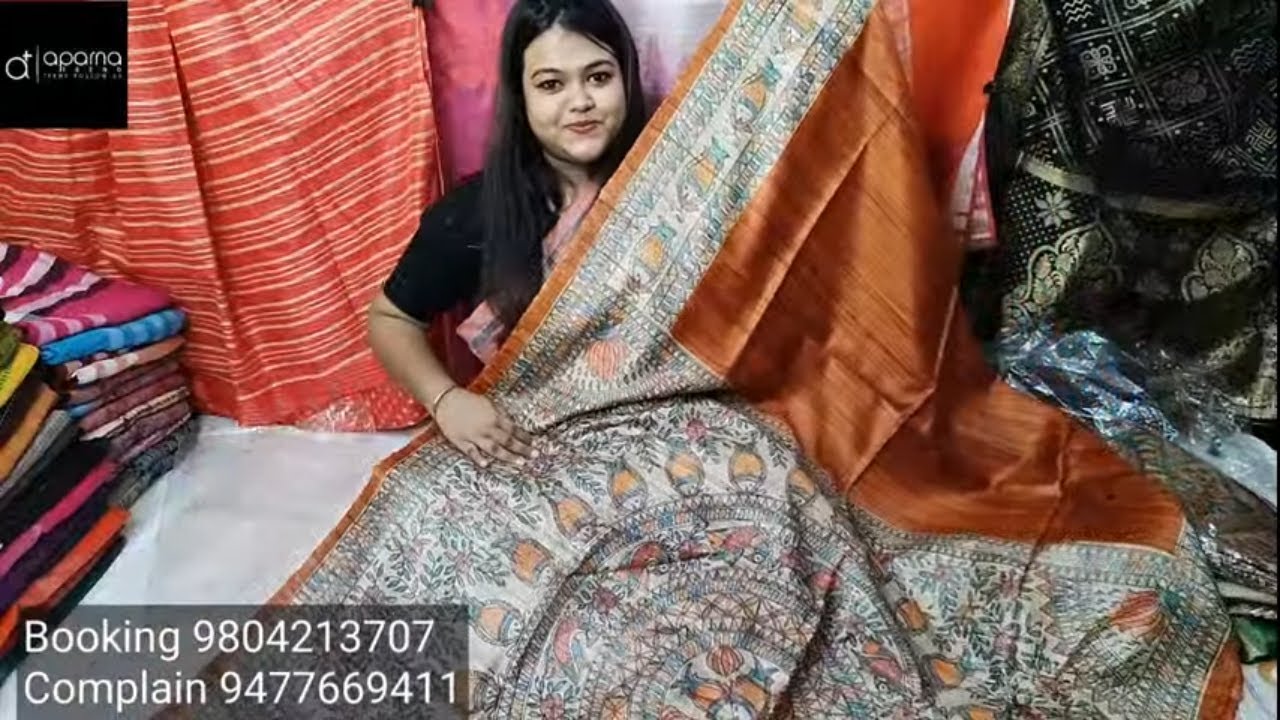 This Madhubani Painting Saree is Crazy-Stunning! Aparna Trend - YouTube