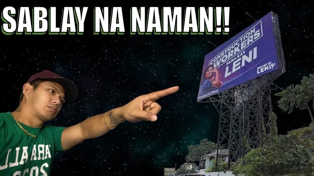 CONSTRUCTION NAGPAGAWA NG BILLBOARD FOR LENI ROBREDO? PARANG MAY MALI ...