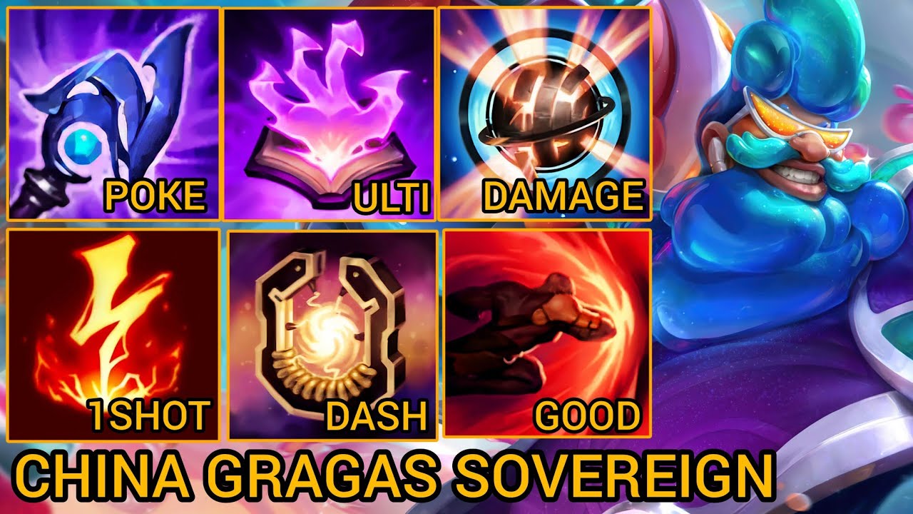 Sovereign Gragas Mid Laner - China Server Wild Rift High Elo Tier ...