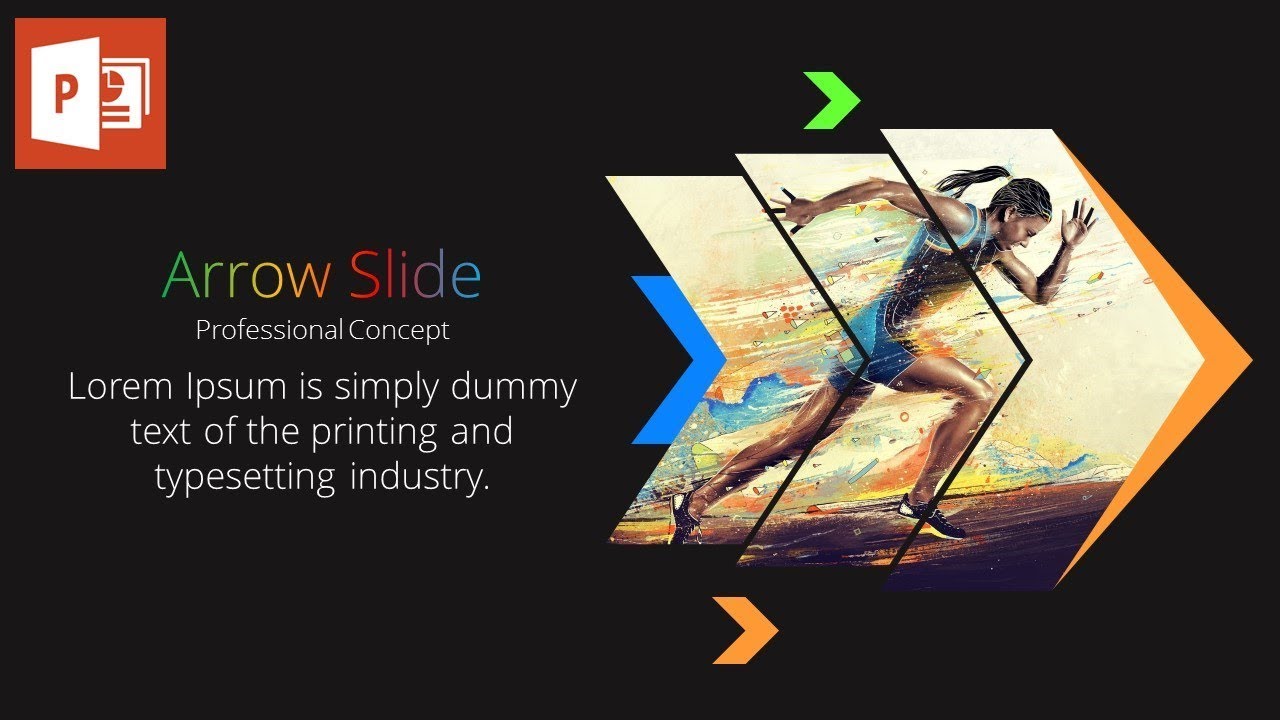 Professional Concept Arrow Slide - Powerpoint Slide Design #2 - YouTube