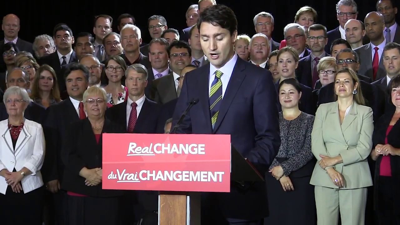 Justin Trudeau promises 2015 will be the last election under FPTP - YouTube