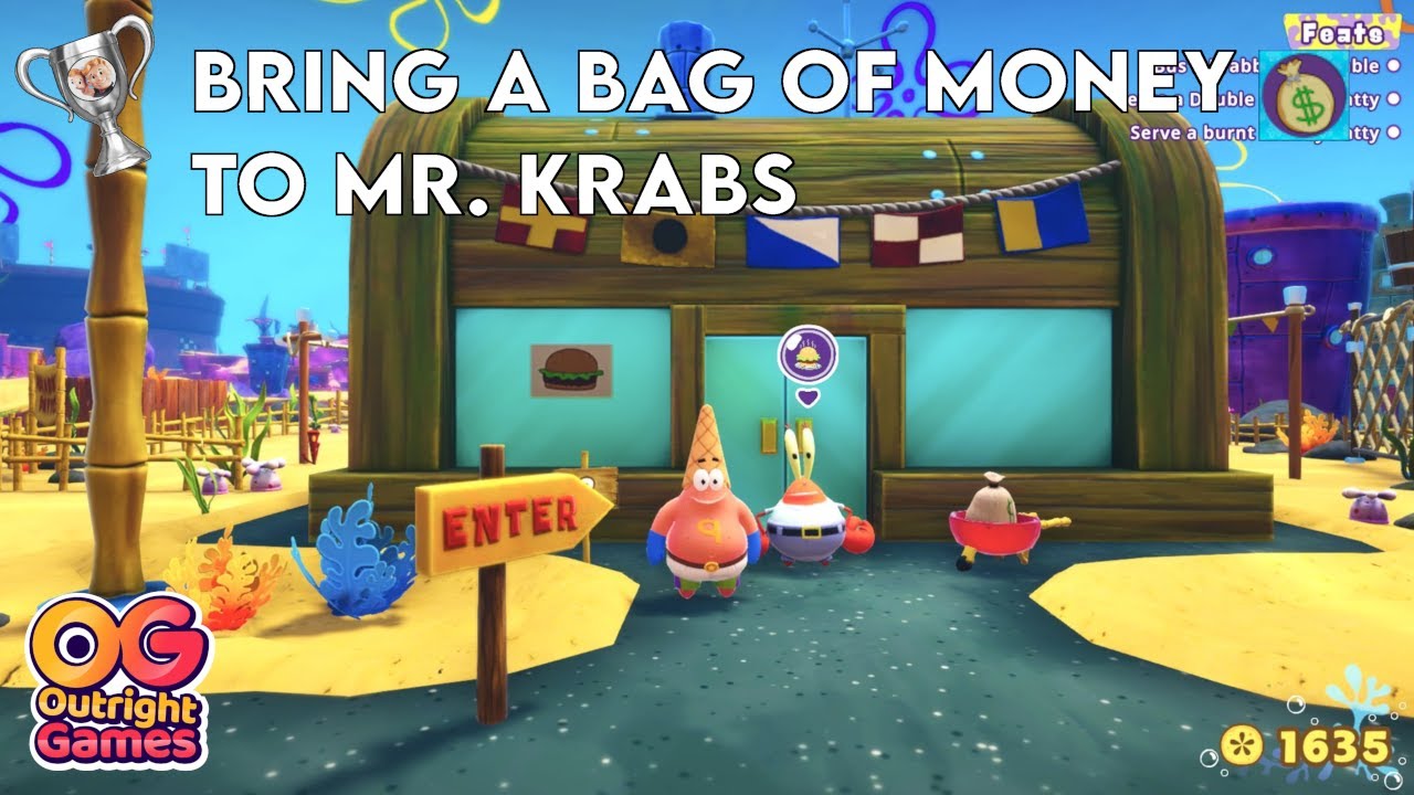 Spongebob The Patrick Star Game - Where to Find the Money Bag Mr Krabs ...