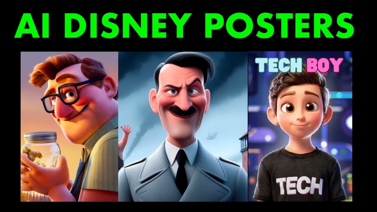 How To Create Viral AI Disney Pixar movie posters - 100% FREE - YouTube