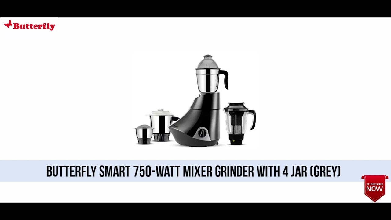 Butterfly 750 Watt Smart & Jet Elite Mixer Grinders Specifications ...