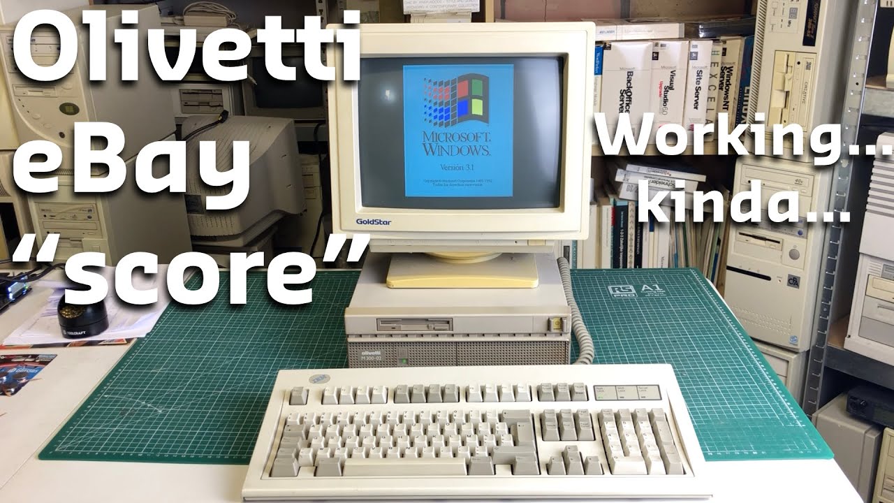 Olivetti M300-02 eBay "score" - kinda working (part 2) - YouTube