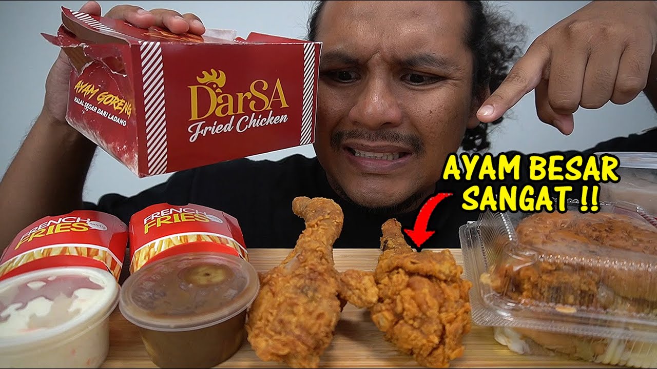 DARSA FRIED CHICKEN ni memang confirm TYPE B(esar) - YouTube