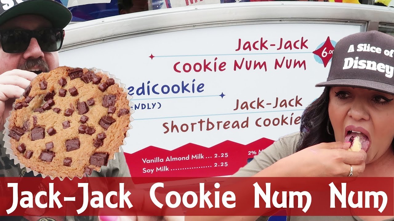 Pixar Pier's Jack Jack's Num Num Cookies at Disneyland Parks - YouTube