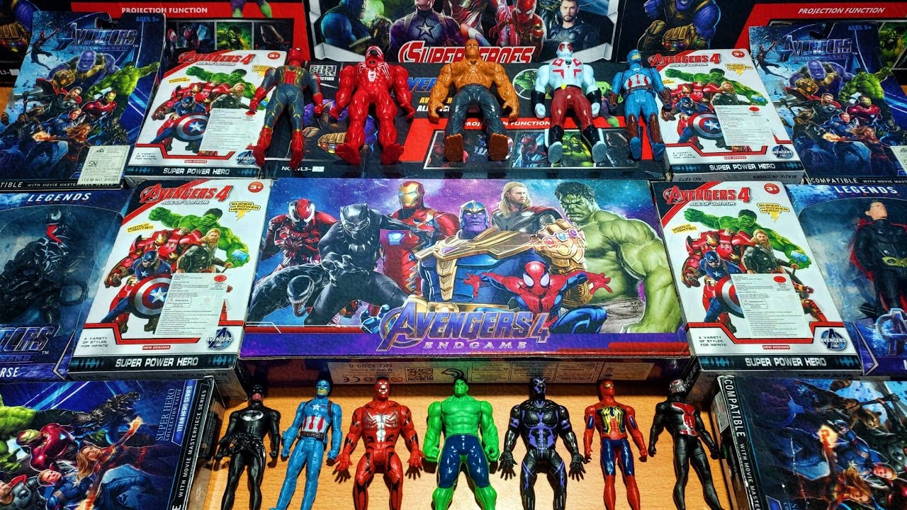 AVENGERS TOYS/Action Figures/Unboxing/Cheap Price/Spiderman,Thanos,Thor ...