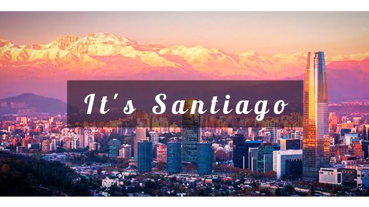 SANTIAGO - CHILE. Drone Aerial Footage. Drone Flight Over The City in ...