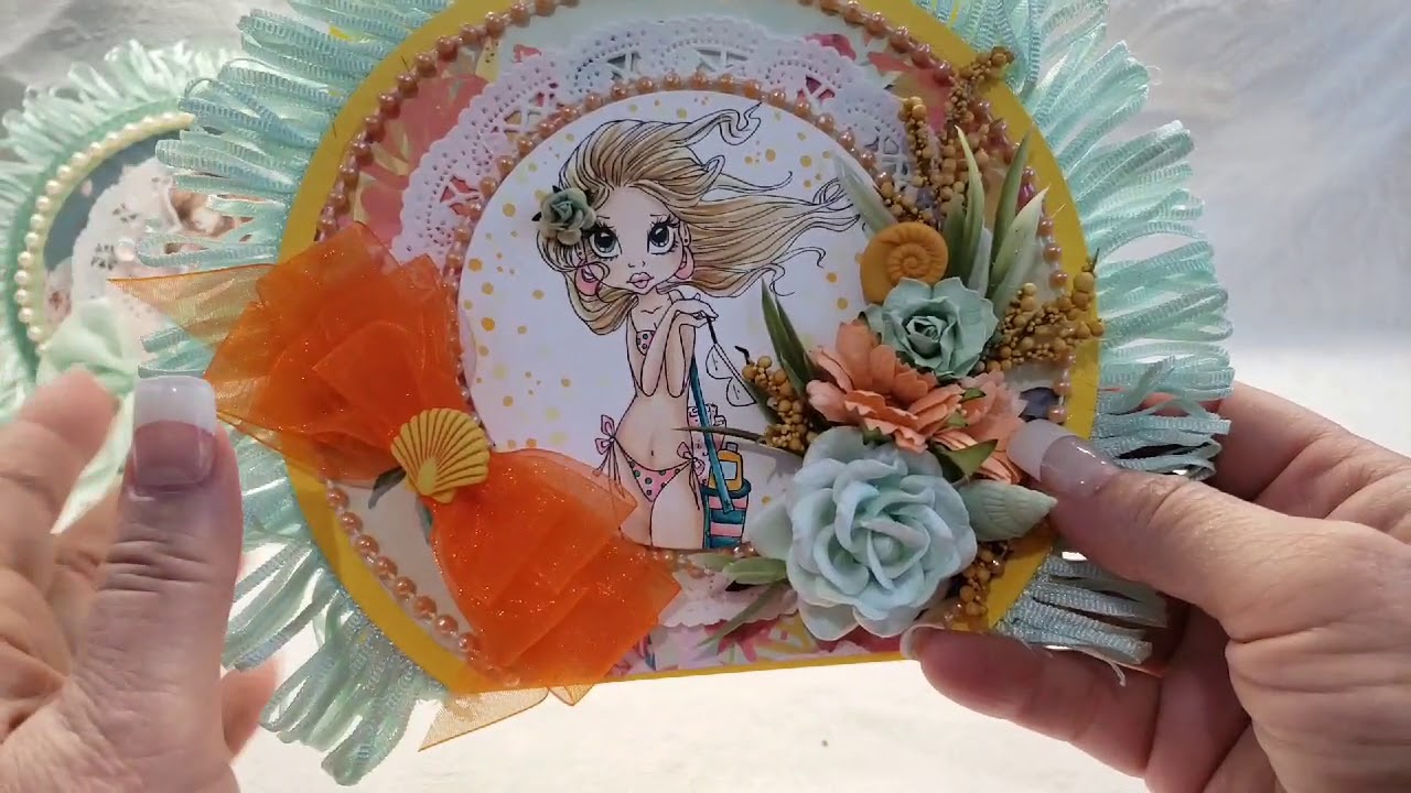 Saturated Canary Round Easel Cards Round 1 - YouTube