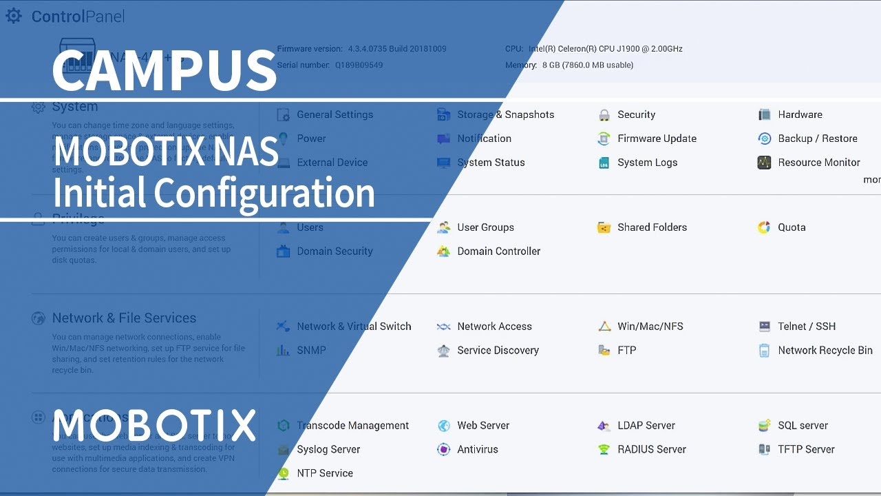 Tutorial: MOBOTIX NAS - Initial Configuration & Camera Integration ...