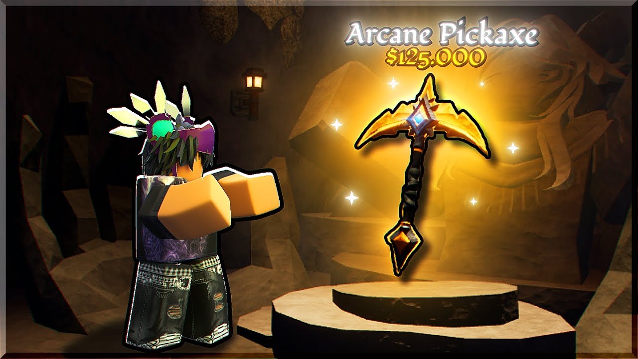 SPEEDRUNNING Getting The BEST PICKAXE In The Forge (Arcane Pickaxe ...